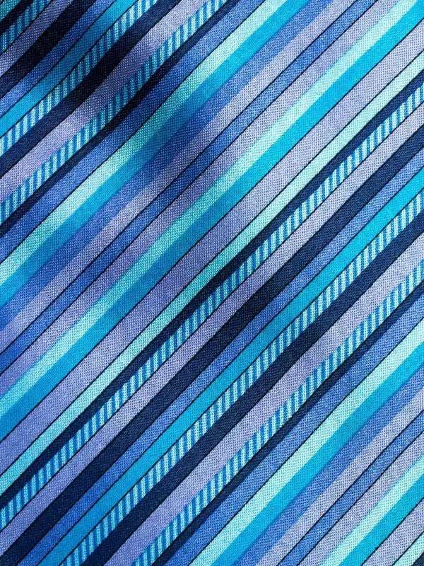 Brioni Diagonal-stripe Silk Tie - Blue