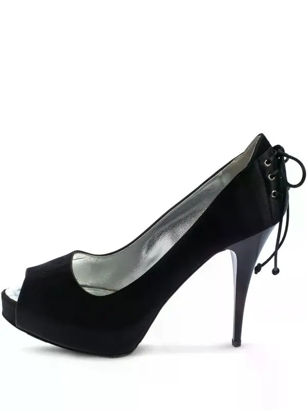 GIUSEPPE ZANOTTI 110mm Satin Pumps - Black