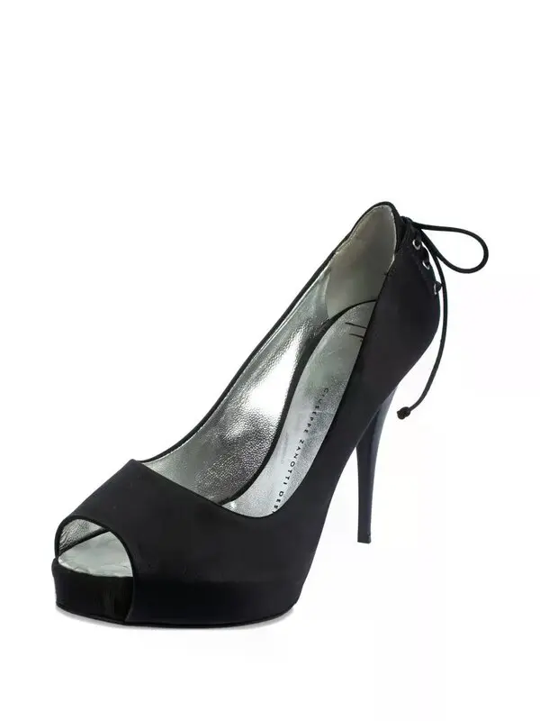 GIUSEPPE ZANOTTI 110mm Satin Pumps - Black