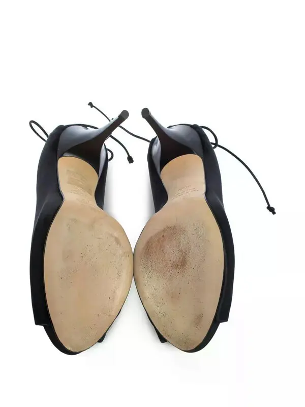 GIUSEPPE ZANOTTI 110mm Satin Pumps - Black