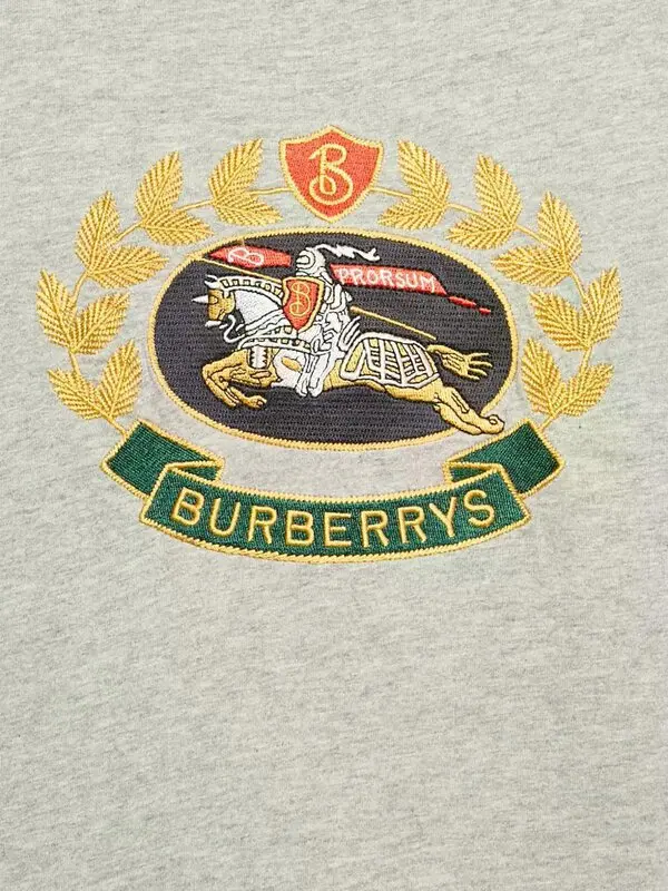 Burberry Logo-embroidered T-shirt