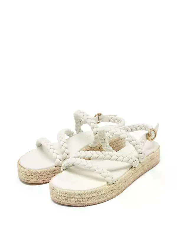 GIANVITO ROSSI 30mm Braided Raffia Sandals