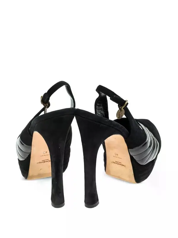 Saint Laurent 145mm Slingback Platform Sandals