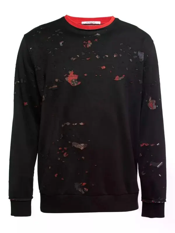 Givenchy 2023 Distressed Pattern Sweater
