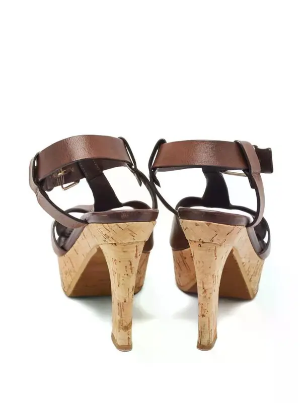 Santoni Leather Heeled Sandals