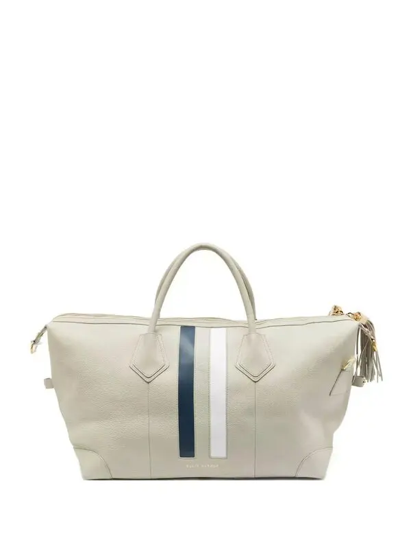 3.1 Phillip Lim Stripe-detail Leather Duffle Bag - Grey