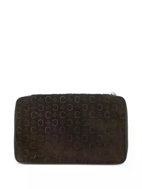 Celine Monogram-embossed Leather Wallet