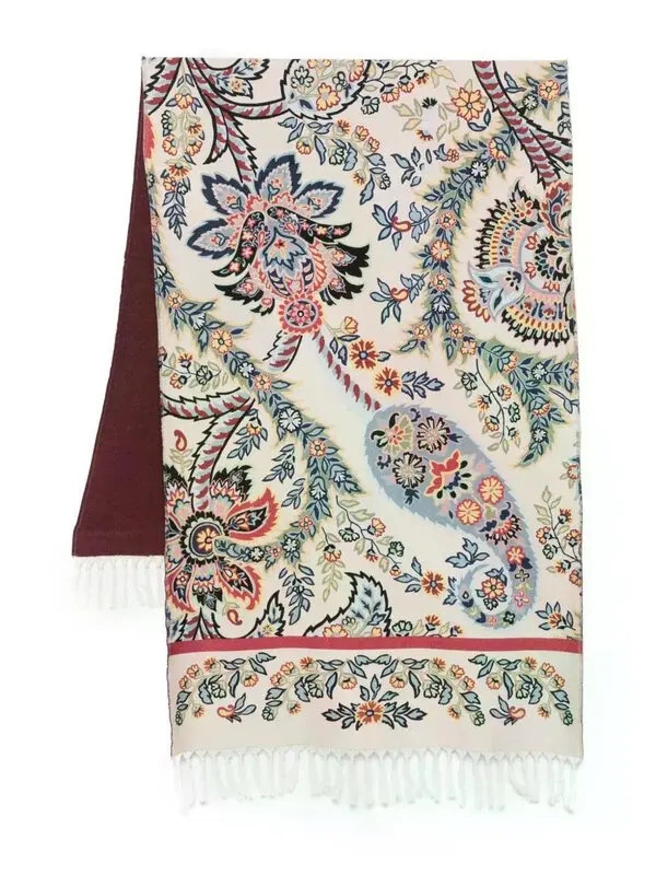 Etro Paisley Scarf - Neutrals