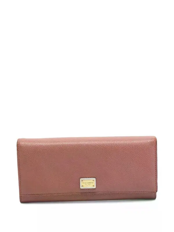 Dolce & Gabbana 2024 Logo-plaque Wallet - Pink