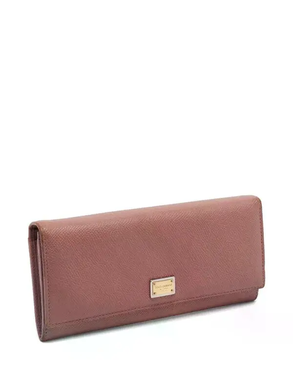 Dolce & Gabbana 2024 Logo-plaque Wallet - Pink