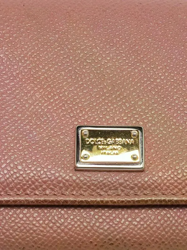 Dolce & Gabbana 2024 Logo-plaque Wallet - Pink