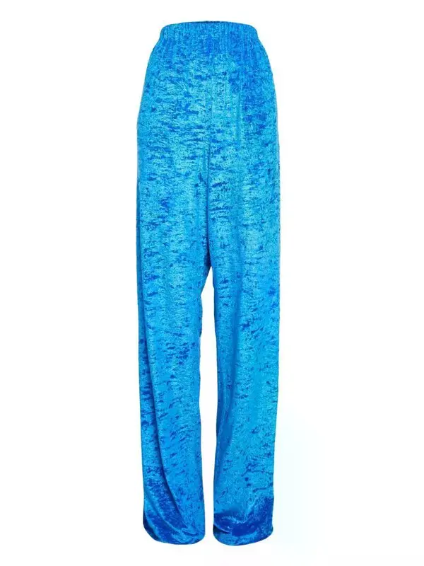 Balenciaga Velvet Trousers - Blue