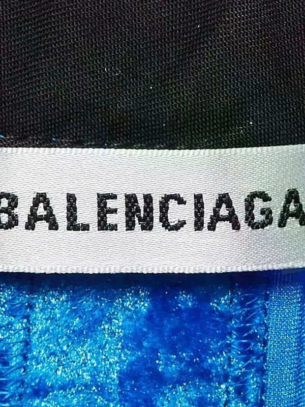 Balenciaga Velvet Trousers - Blue