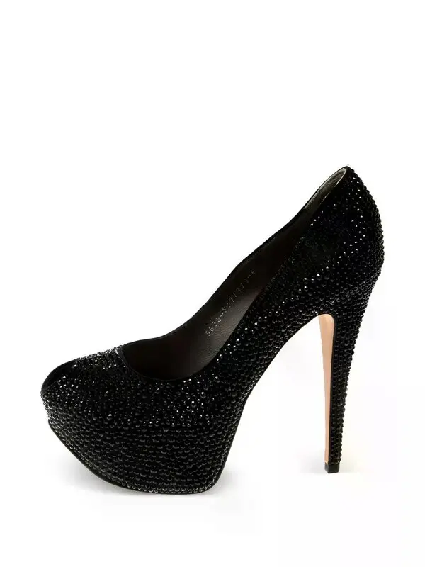 GINA 145mm Crystal-embellished Pumps