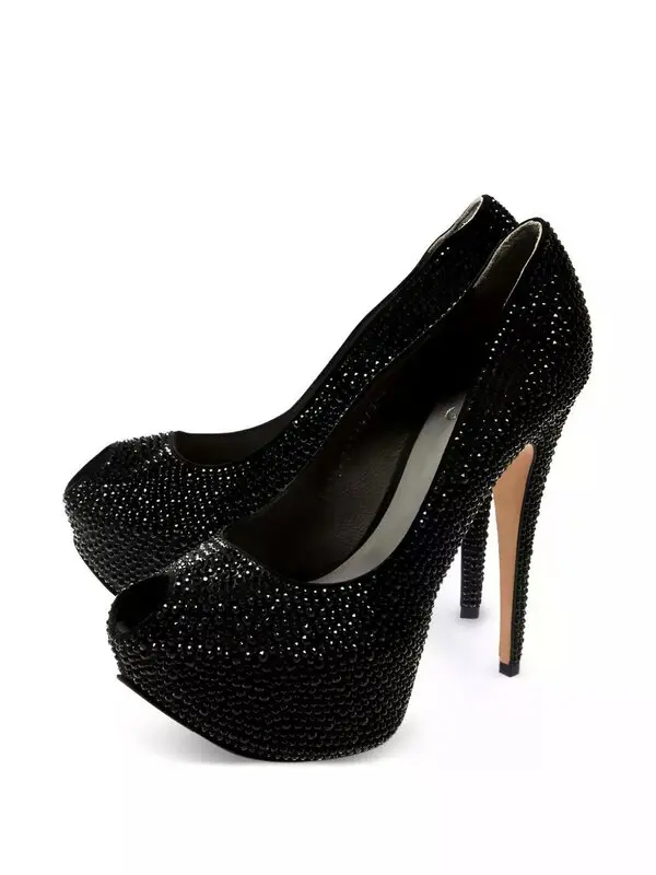 GINA 145mm Crystal-embellished Pumps