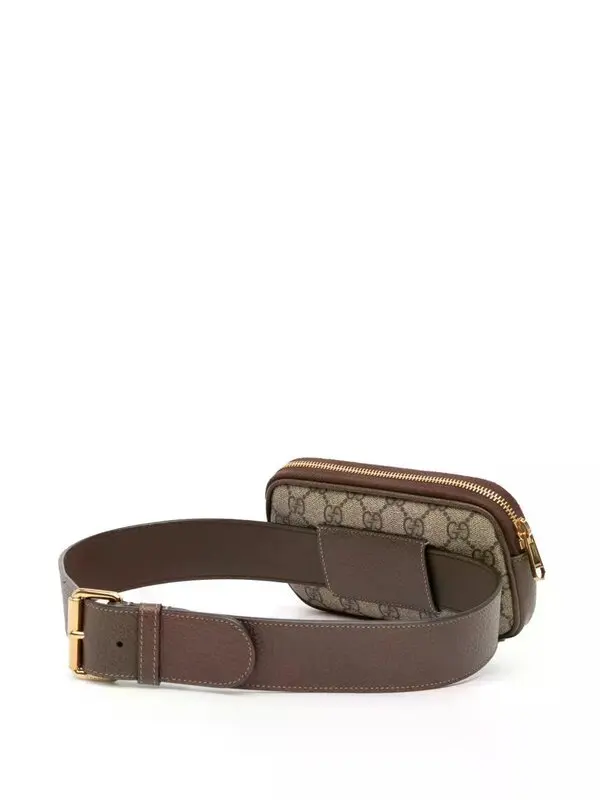Gucci Gg Supreme Ophidia Belt Bag - Brown