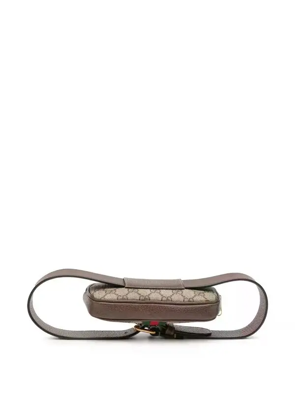 Gucci Gg Supreme Ophidia Belt Bag - Brown