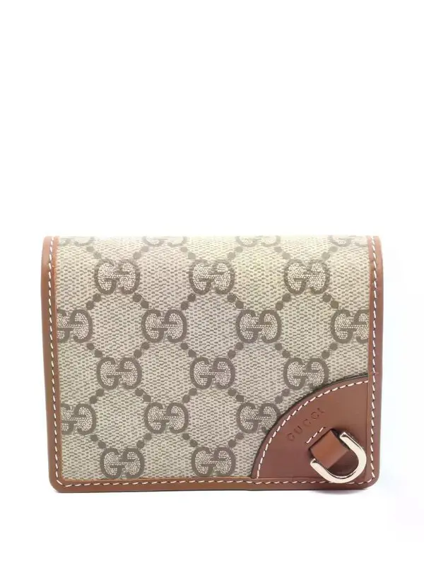 Gucci Small Gg Supreme Wallet - Brown