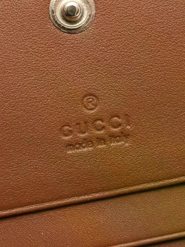 Gucci Small Gg Supreme Wallet - Brown