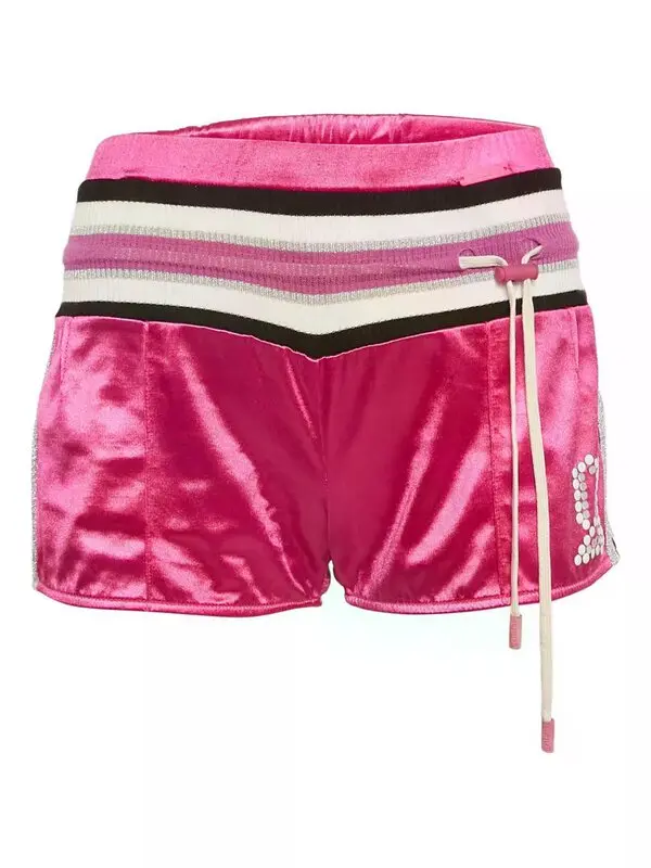 John Galliano Striped-trim Shorts - Pink