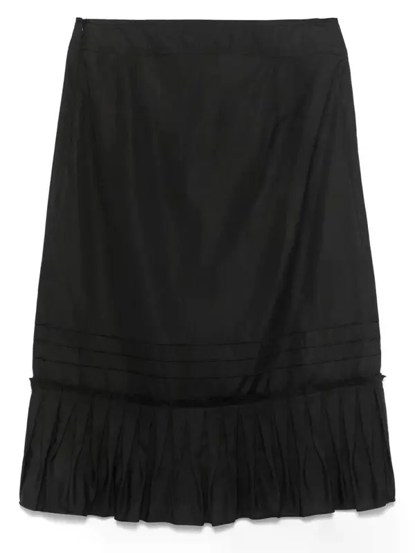 Prada 2000s Hem-pleated Skirt