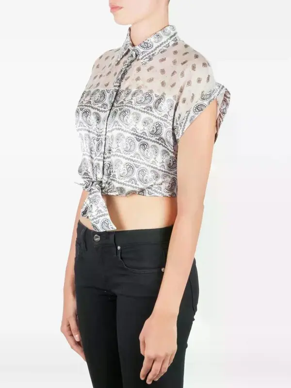 Pierre Balmain Paisley-print Silk Top