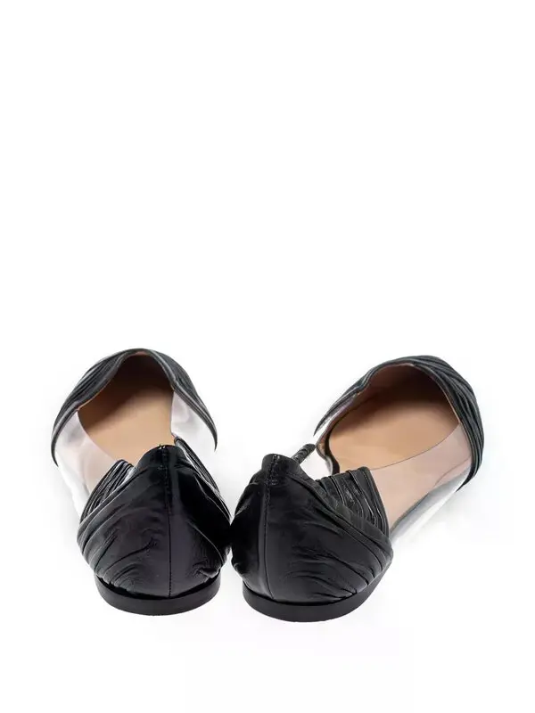 Valentino Garavani Leather Draped Flats