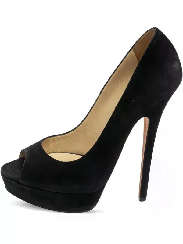 JIMMY CHOO 150mm Suede Heeled Pumps - Black