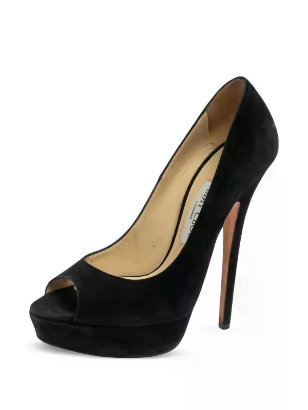 JIMMY CHOO 150mm Suede Heeled Pumps - Black