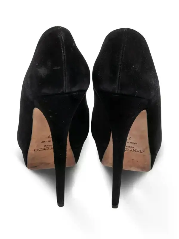 JIMMY CHOO 150mm Suede Heeled Pumps - Black