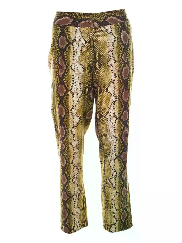Michael Kors Snakeskin-print High-waist Trousers