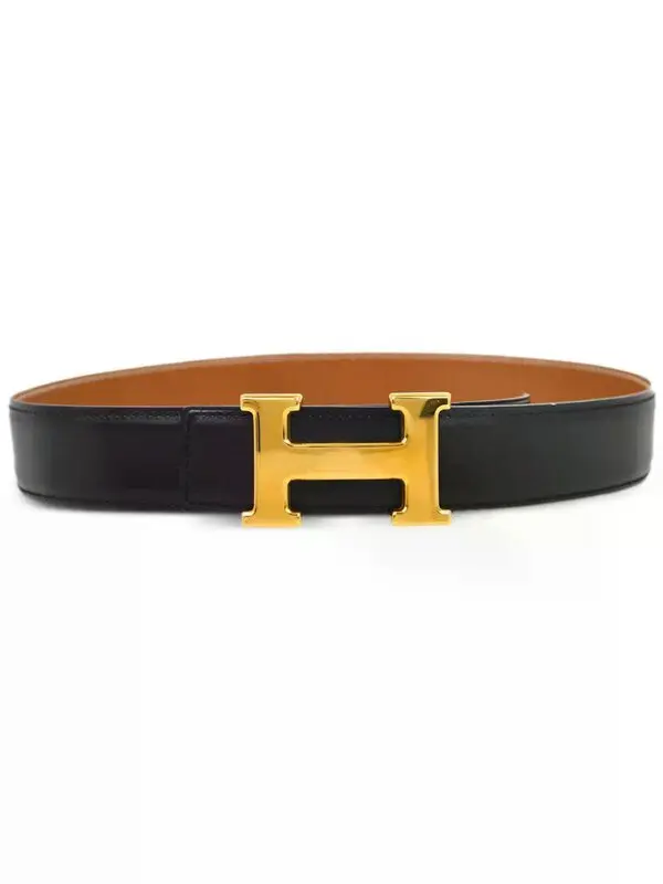 Hermès 1995 Constance Reversible Belt - Black