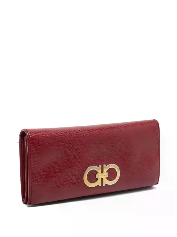FERRAGAMO Logo-plaque Leather Chain Wallet