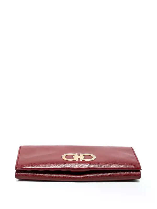 FERRAGAMO Logo-plaque Leather Chain Wallet