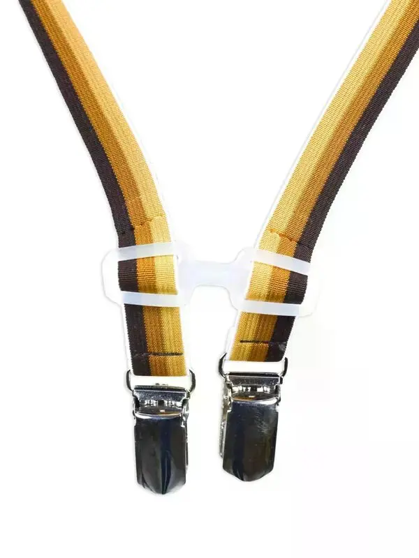 Vintage 1970s Striped Suspenders