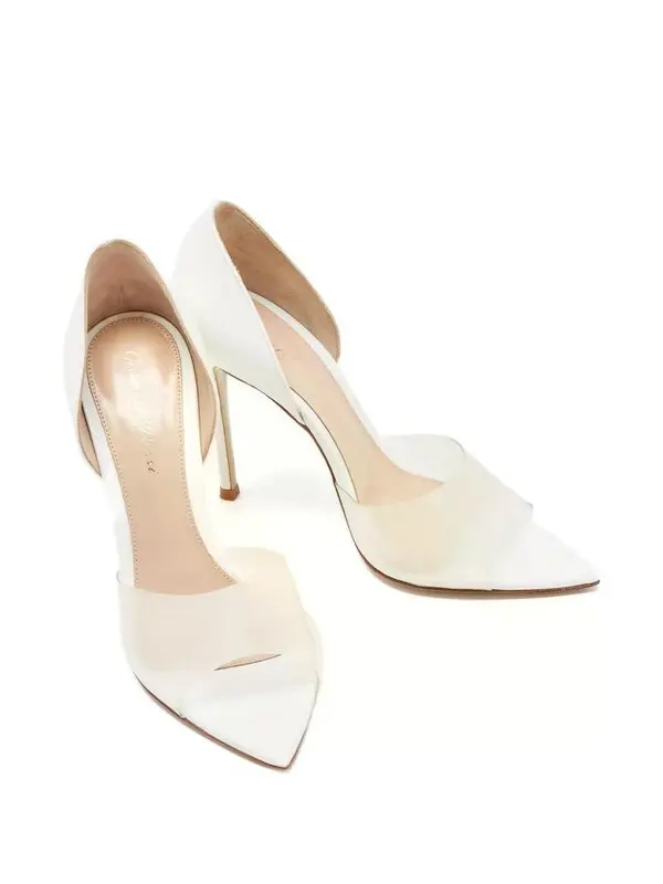 GIANVITO ROSSI Patent Leather Pumps With Clear Panel