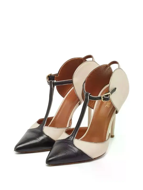 MALONE SOULIERS 100mm Sadie Two-tone Pointed-toe Pumps
