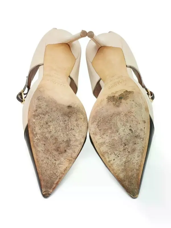 MALONE SOULIERS 100mm Sadie Two-tone Pointed-toe Pumps