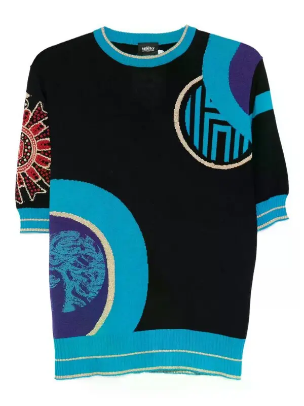 Versace Geometric-floral T-shirt