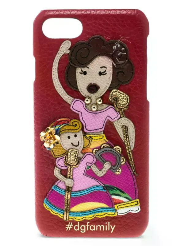 Dolce & Gabbana Family Leather Iphone 6 Phone Case - Red