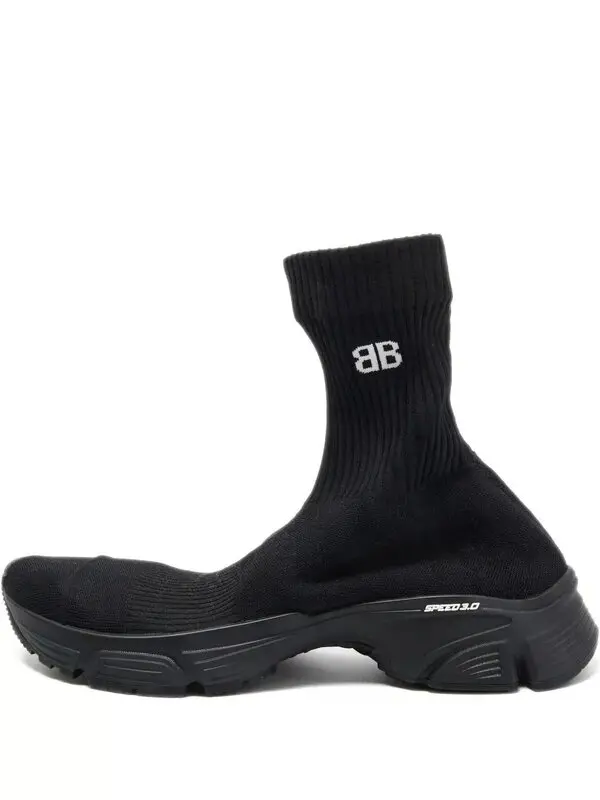 Balenciaga Sock-style Sneakers - Black