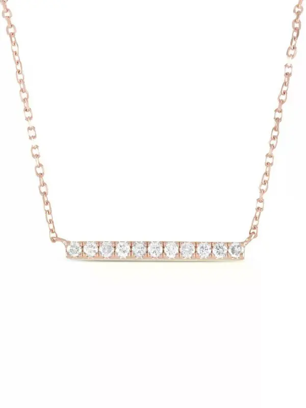 LB EXCLUSIVE 14k Rose Gold Diamond Pendant Necklace - Pink
