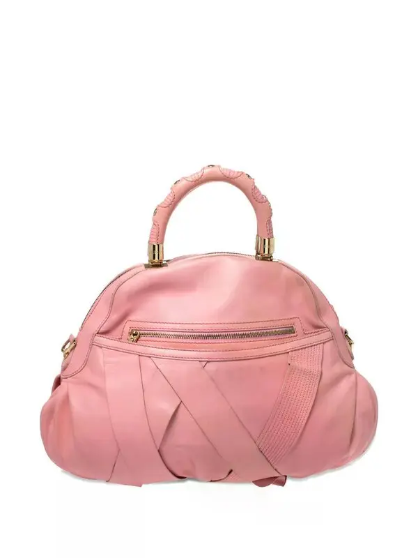 Versace Venita Bow Leather Tote Bag