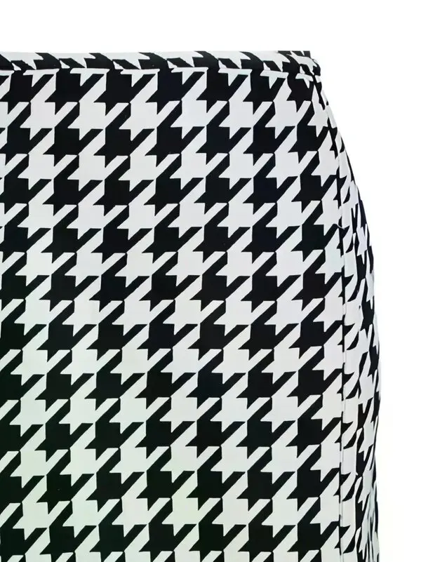 Off-White Houndstooth Wrap Skirt