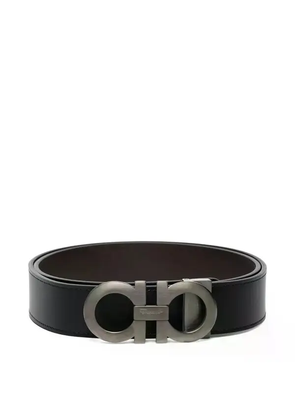 FERRAGAMO Pre-owned Reversible Gancini Buckle Belt - Black