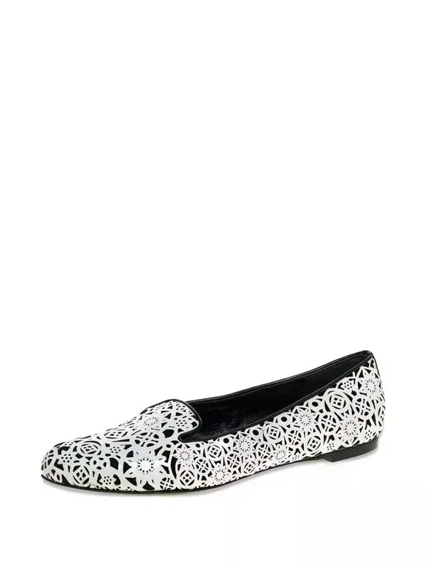 Alexander McQueen Lace-cut Ballet Flats
