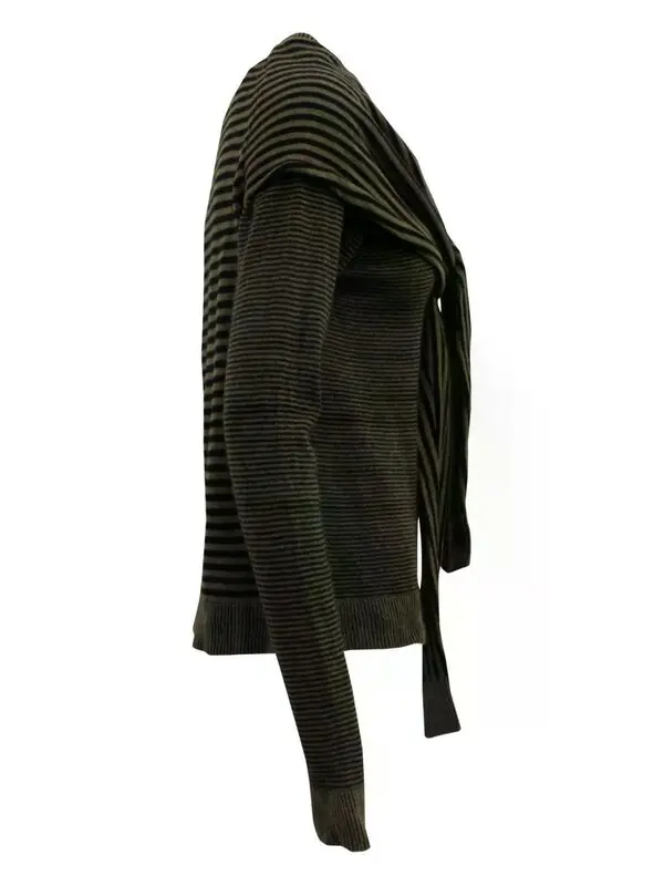 Isa Arfen Striped Tie-knot Sweater