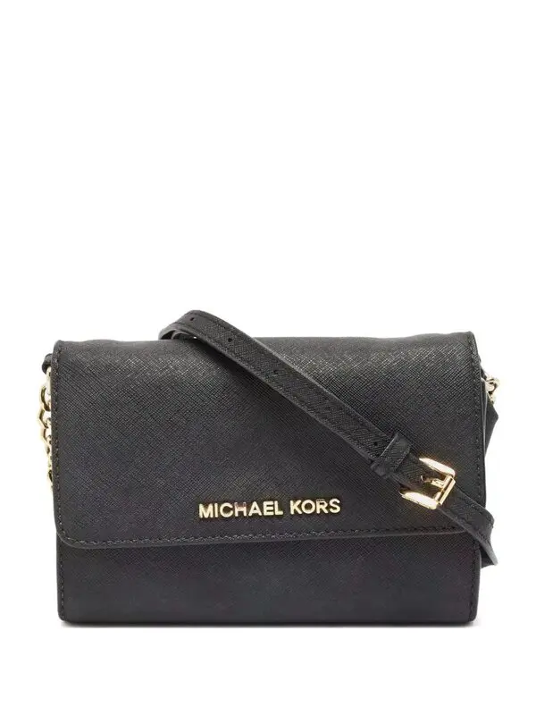 Michael Kors Logo-lettering Mini Bag - Black