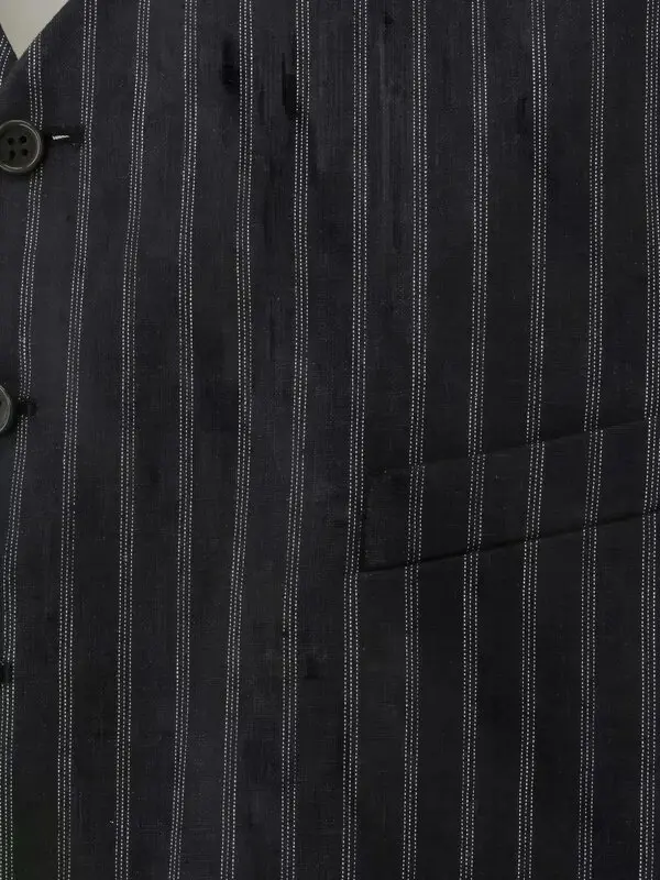 ROMEO GIGLI 1990s Striped Single-breasted Waistcoat
