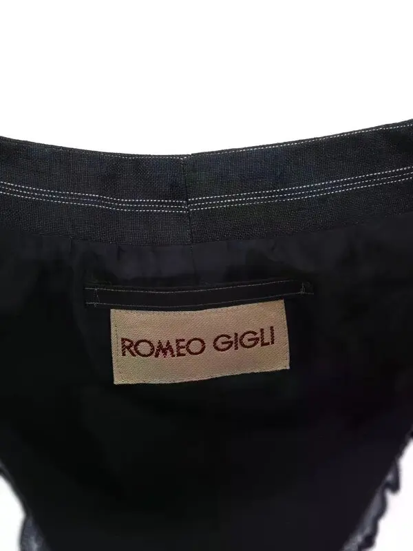 ROMEO GIGLI 1990s Striped Single-breasted Waistcoat